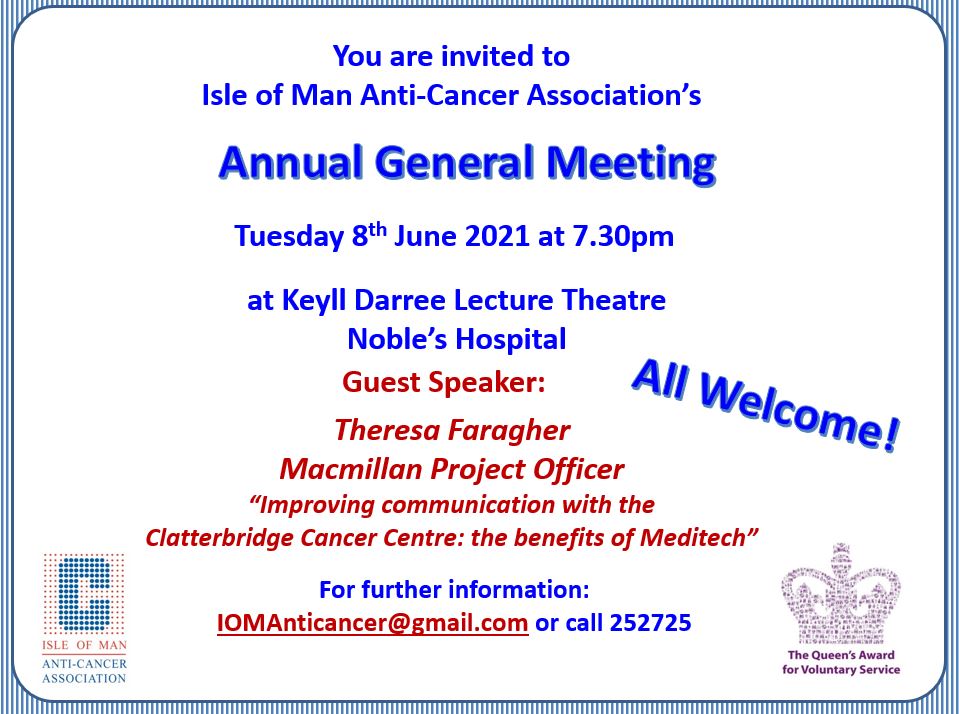 IOM Anti-Cancer Association AGM - Isle of Man Anti Cancer Association